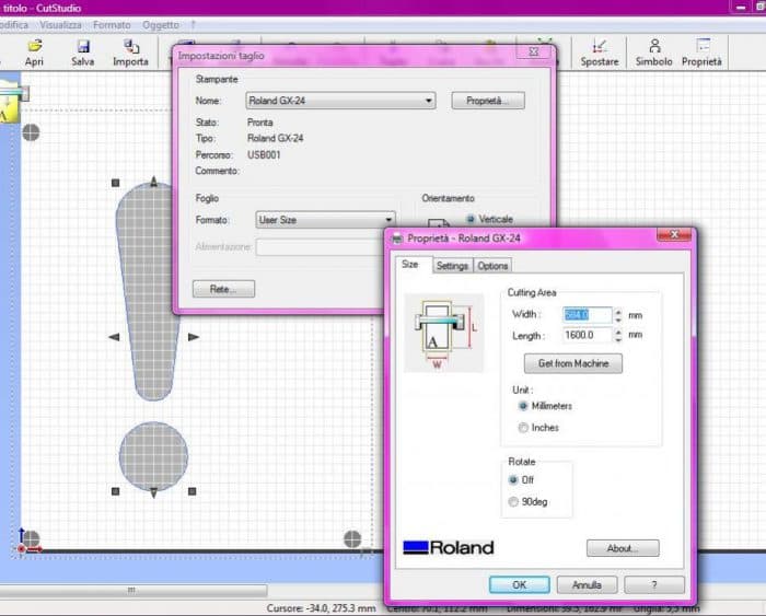 Roland cutstudio - Consulenza Plotter